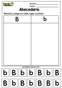 Actividades con la Letra B para Imprimir【PDF Gratis】