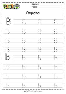 Actividades con la Letra B para Imprimir【PDF Gratis】