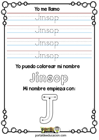 Yo me llamo - Plantilla Editable