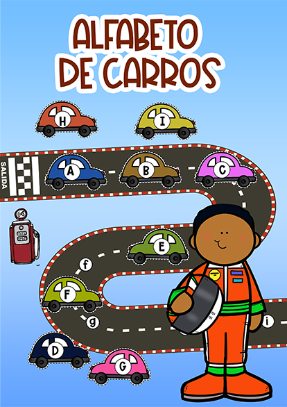 Abecedario de Carros para imprimir - Portal de Educación
