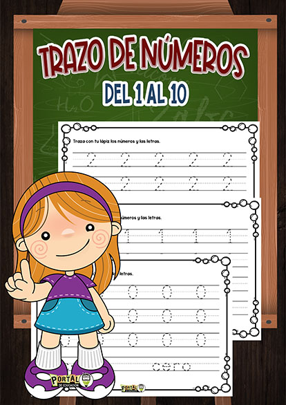 Mis primeros Trazos de letras y Números