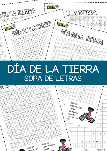 Sopa de Letras Día de la Tierra - Portal de Educación