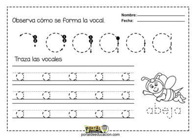 Aprender a Escribir las Vocales para Imprimir