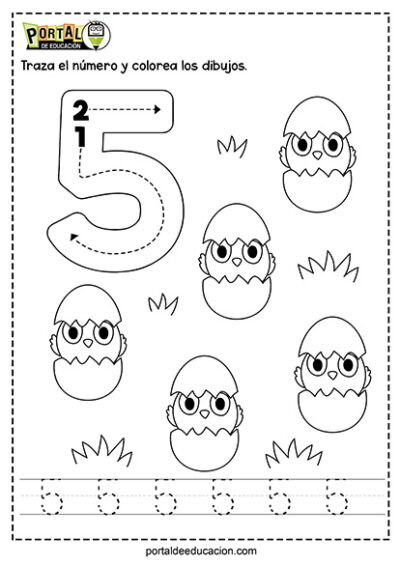 Actividad con Números para Preescolar - PDF GRATIS