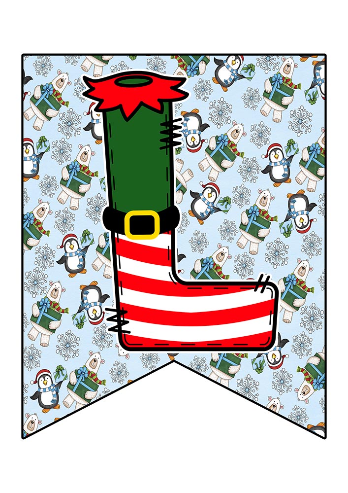 Banderin Feliz Navidad Para Imprimir - Portal de Educación